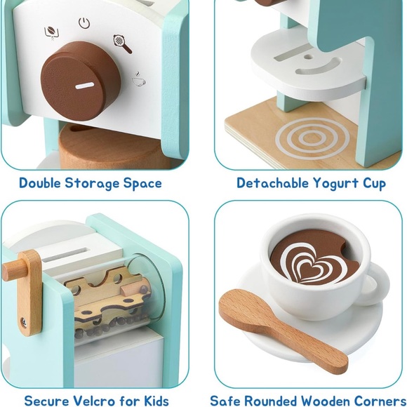 Toys | Toy Wooden Coffee Maker | Poshmark